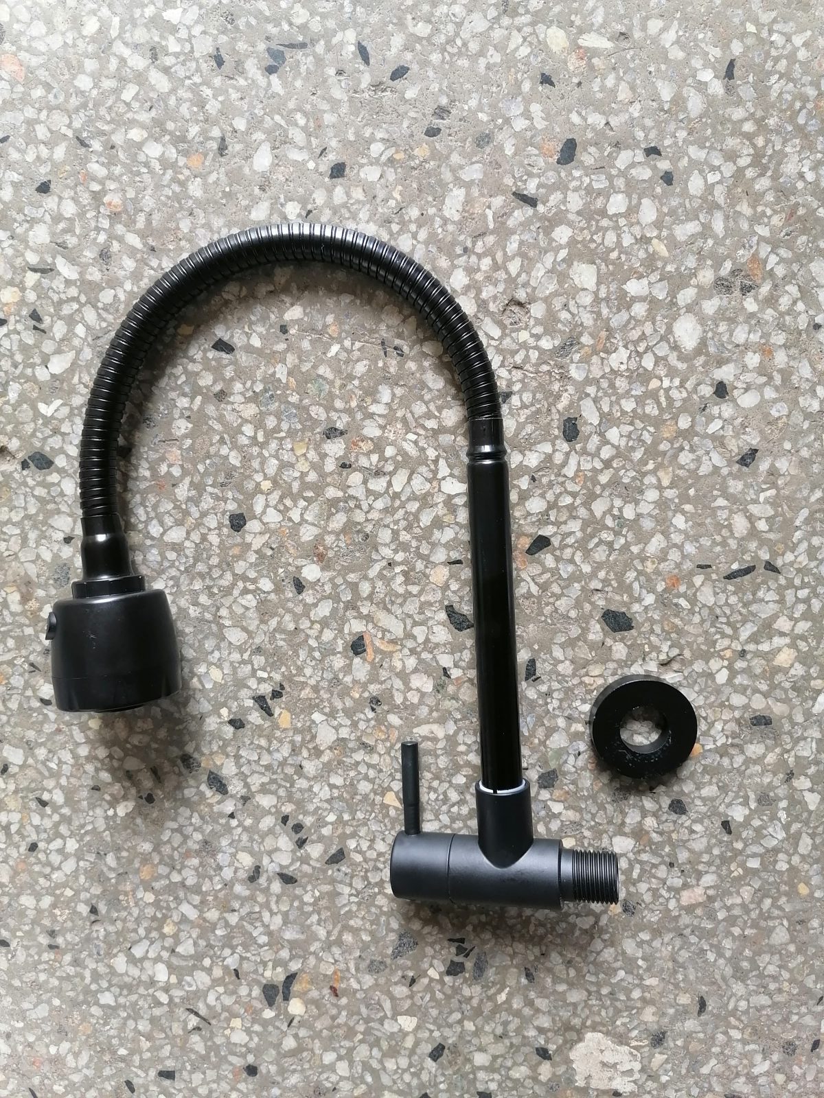 Black Flexible Long Neck Wall Tap – Manzil Builders